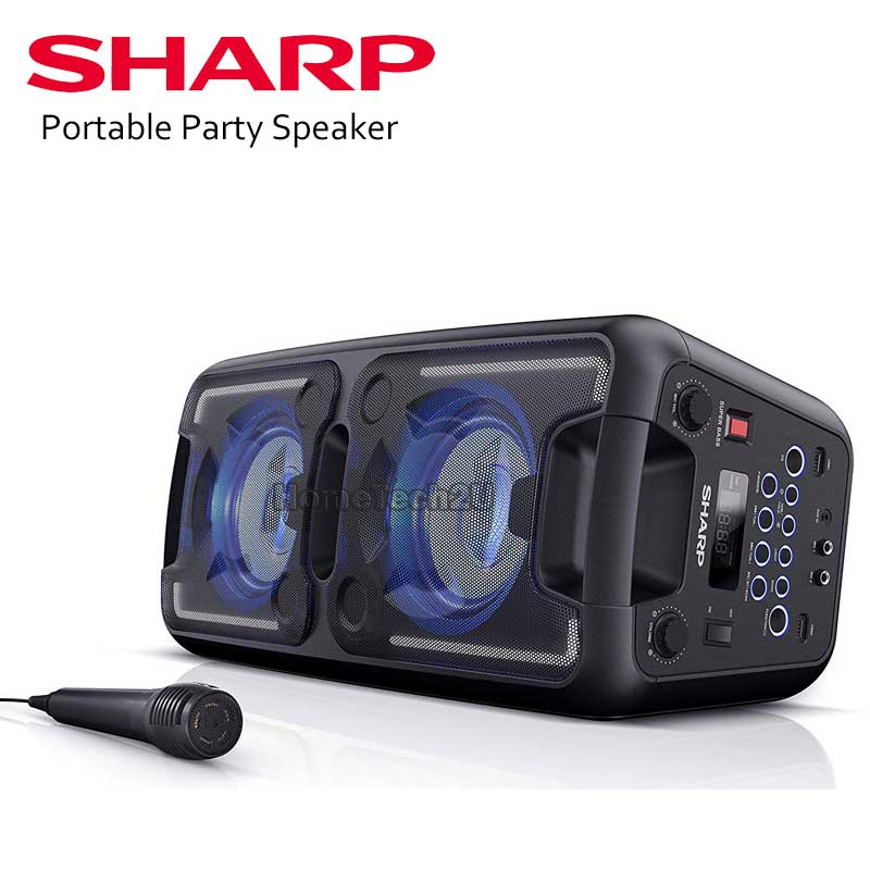 Sharp PS-920 150W High Power Portable Party Speaker with Built-in ...